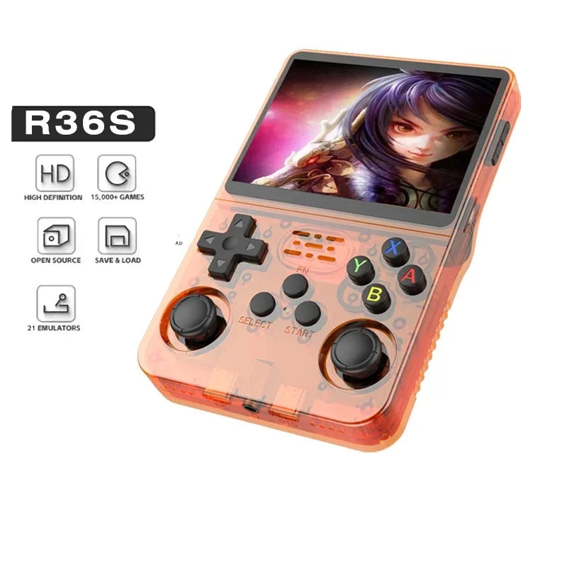Open Source R36S Retro Handheld Video Game Console - IPS Screen Portab ...